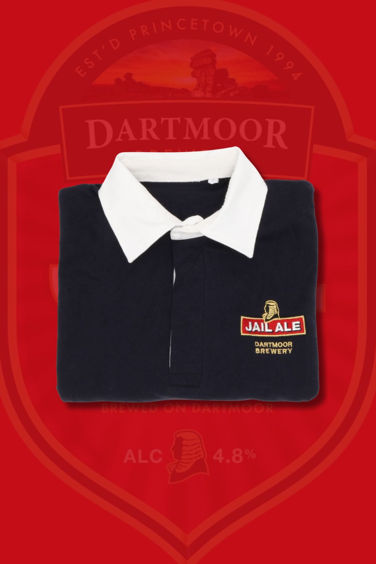 Jail Ale Rugby Shirt - Navy – Dartmoor Brewery